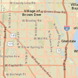 County of Milwaukee, Esri, HERE, Garmin, NGA, USGS, NPS