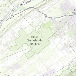 PSU Office of Physical Plant, Centre County Government, Esri, HERE ...