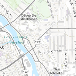 Carte interactive de la Ville de Sherbrooke