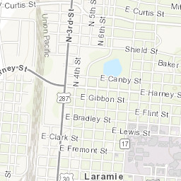 University of Wyoming, Bureau of Land Management, Esri, HERE, Garmin ...