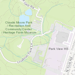 Trails and Features of Claude Moore Park