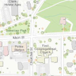 UMass Amherst, Town of Amherst, MassGIS, Esri Canada, Esri, HERE ...